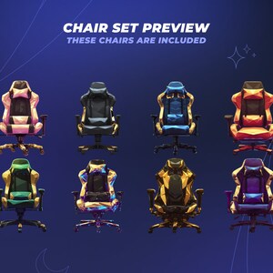 8 Vtuber Gaming Chairs - Office Chair for Gamers as A Vtuber Asset for ...
