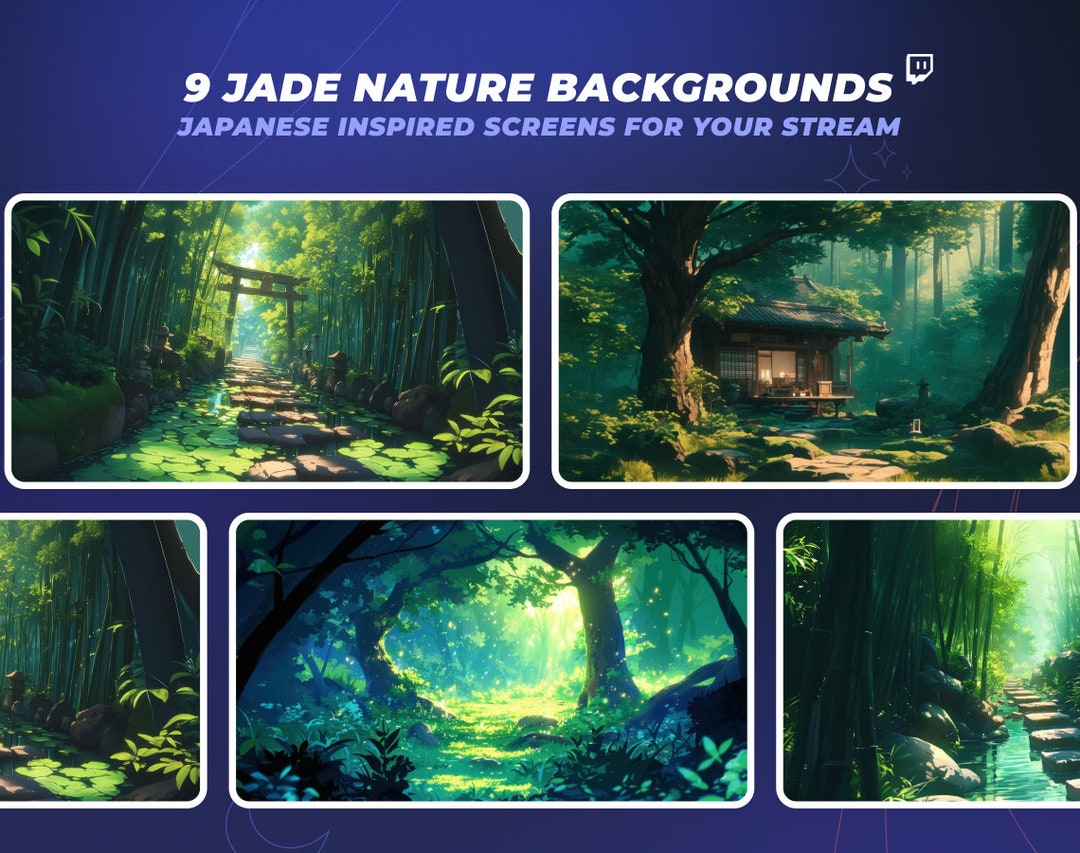 9 Vtuber Backgrounds - Japanese Shrine House and Green Forest With ...