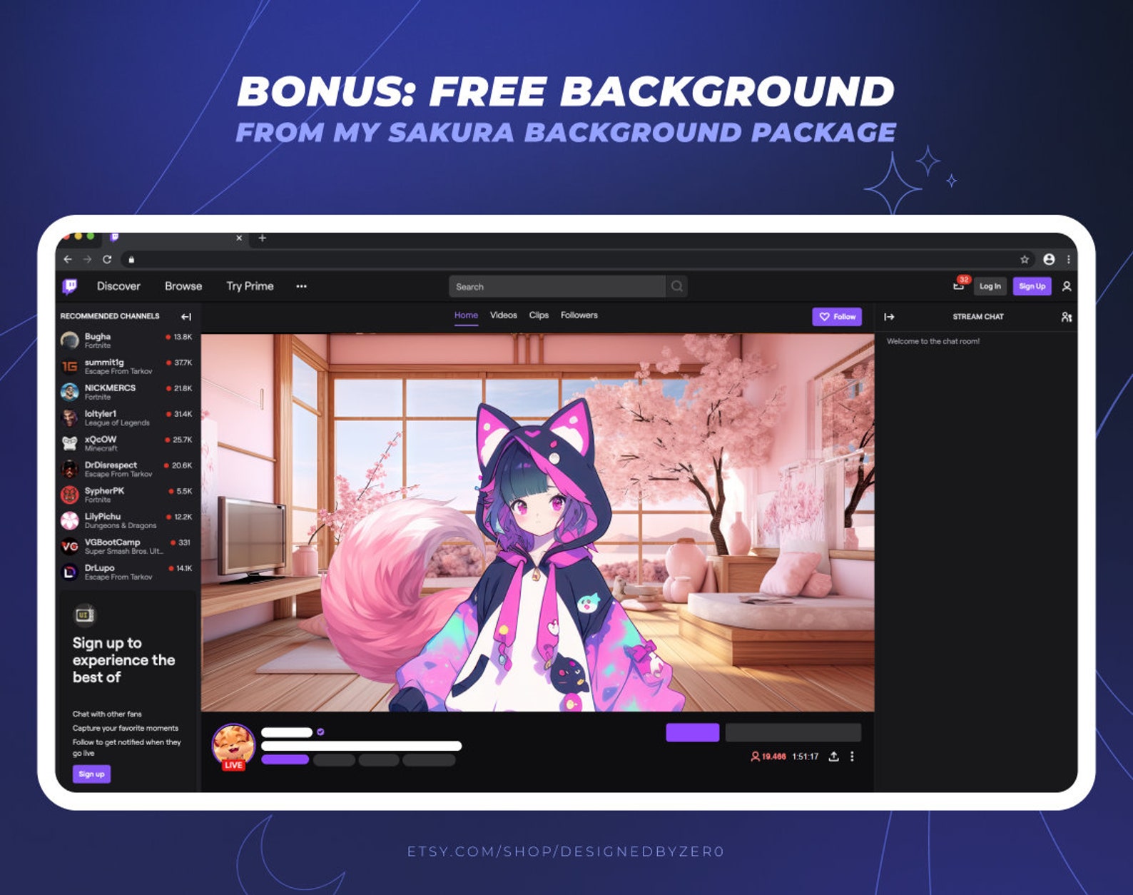 12 Cute Anime Fox Tails - Vtuber Decoration for Your Twitch Stream ...