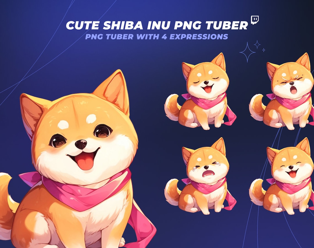 Shiba Inu Pngtuber - Cute Anime Dog Vtuber - Vtuber Avatar & PNG Tuber ...