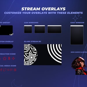 Persona-inspired Twitch Screen Background Set - Animated Stream Start ...