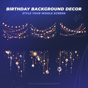 Twitch Birthday Bundle - 22 Birthday Stream Overlays and Vtuber ...