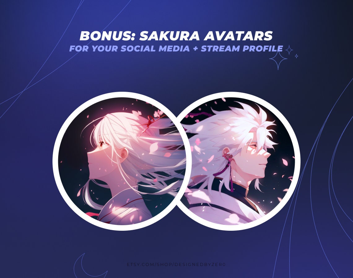 Sakura Twitch Animated Stream Package Cherry Blossom Animated Stream ...