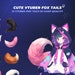 12 Cute Anime Fox Tails - Vtuber Decoration for Your Twitch Stream ...