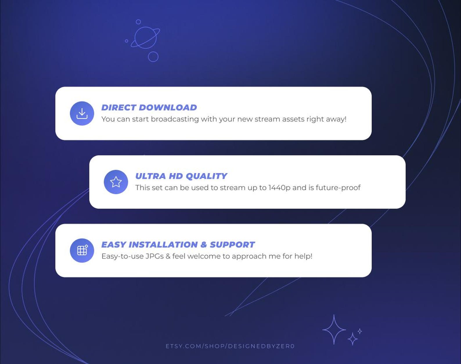 9 Vtuber Backgrounds | Purple Moon & Lunar Night | Cozy Flat | Starry ...