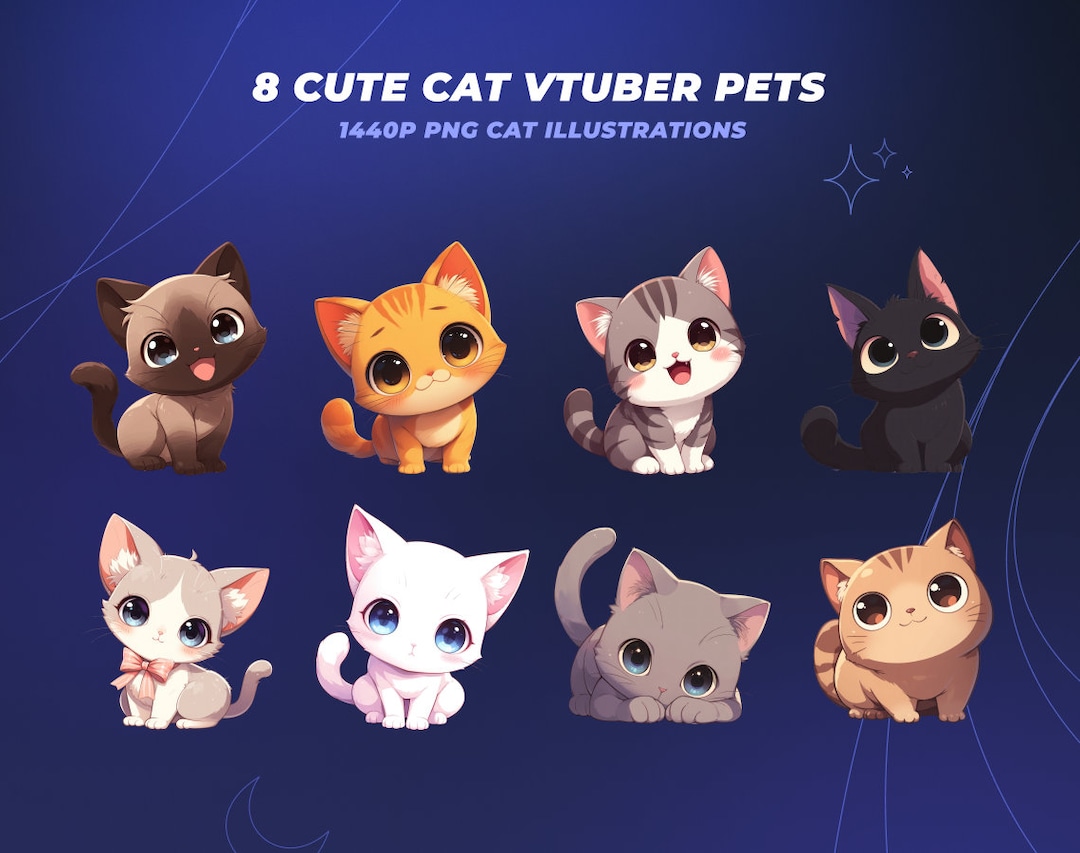 9 Cute Anime Cats - Best Friends and Vtuber Pets - Adorable Cat Pets ...
