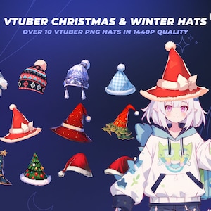 10+ Vtuber Christmas Hats and Winter Hats - Vtuber Assets for Your ...