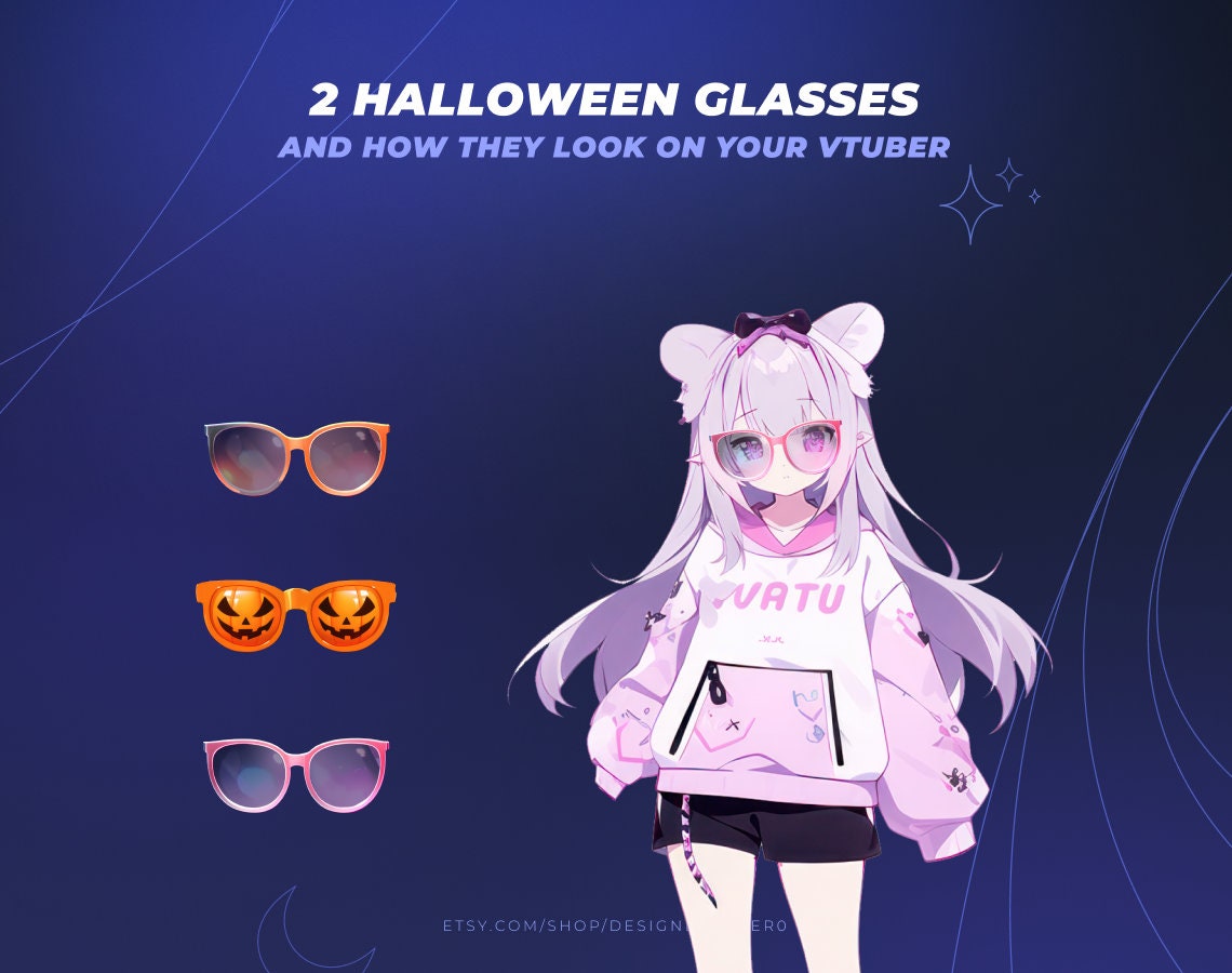 Vtuber Halloween Package - 15+ Vtuber Assets for Your Halloween Twitch ...