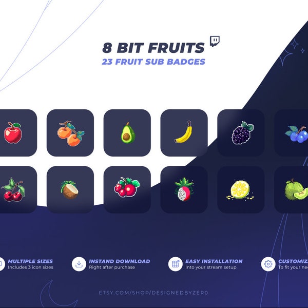 18x18 Twitch Badge - Etsy Canada