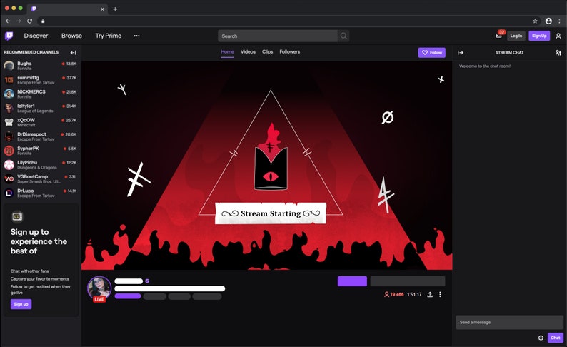 Cult of the Lamb Inspired Twitch Stream Backgrounds - Start, Pause ...