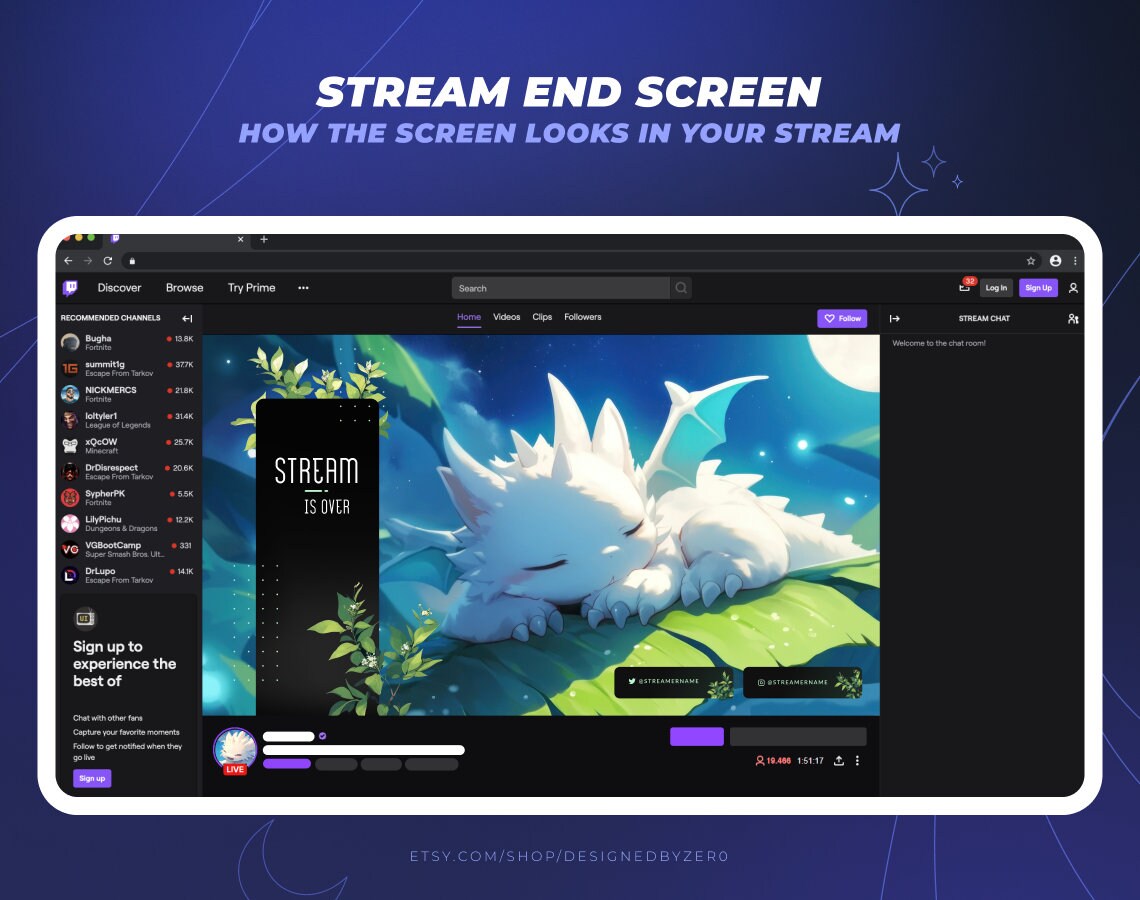 Cute Forest Dragon - Lofi Dragon Twitch Stream Backgrounds - 1440p ...