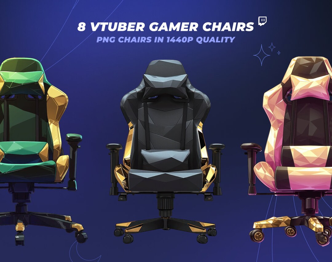 8 Vtuber Gaming Chairs - Office Chair for Gamers as A Vtuber Asset for ...