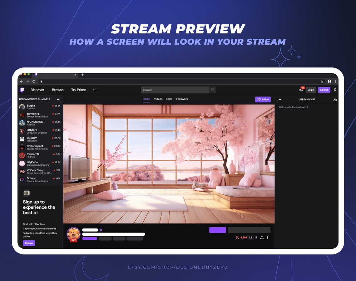 9 Vtuber Backgrounds With Cherry Blossom and Sakura Background - Anime ...