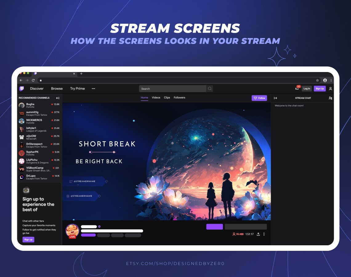 Stargazing - Stream Overlays & Vtuber Overlays - Including Panels ...