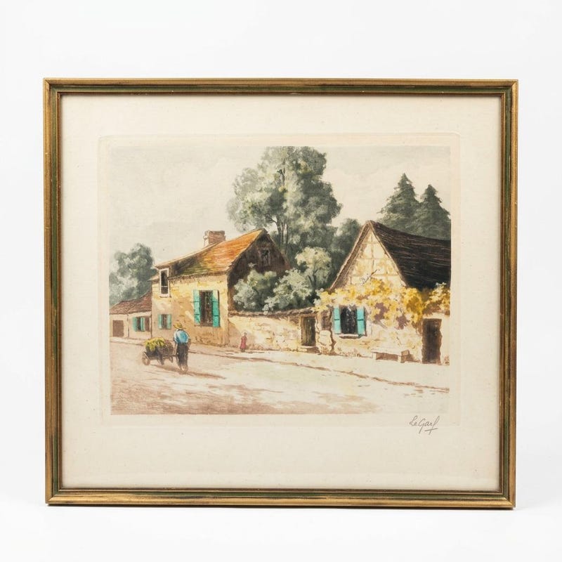 Framed Signed Etching - Etsy