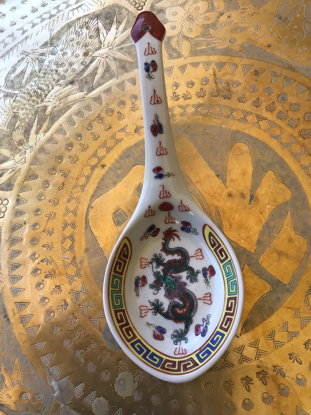 Large Dragon Soup Spoon Jingdezhen Dragon - Etsy