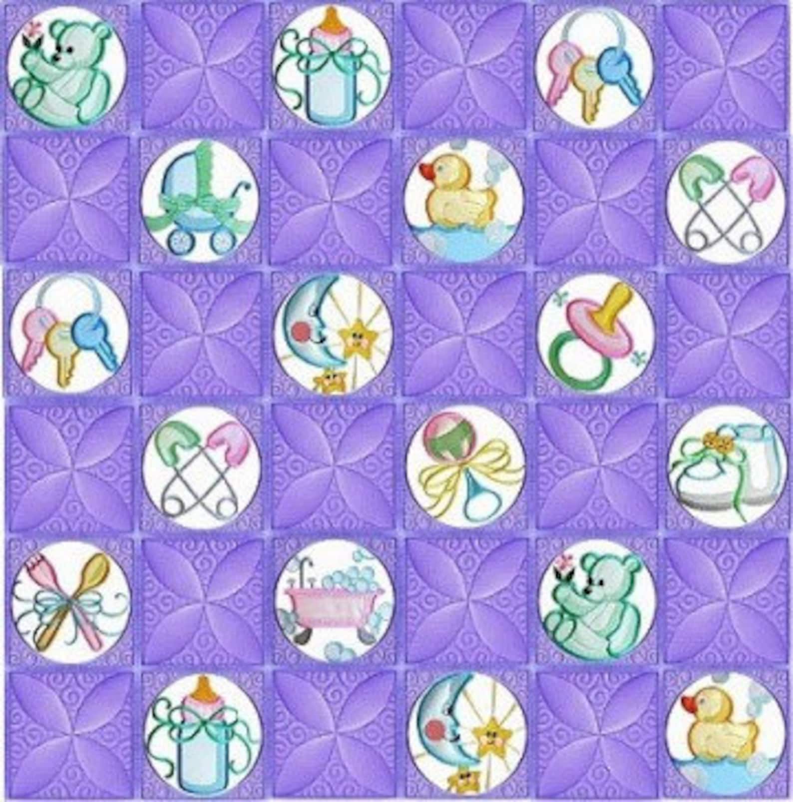 Baby Quilt Blocks Machine Embroidery Design Set - Etsy