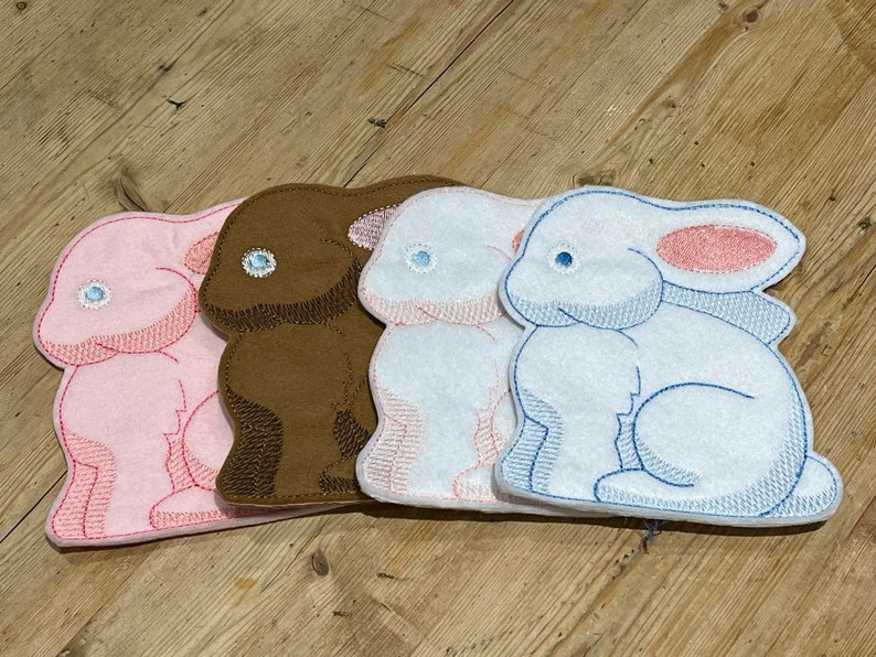 Easter Bunny Treat Bag Embroidery Machine Pattern PES | Etsy