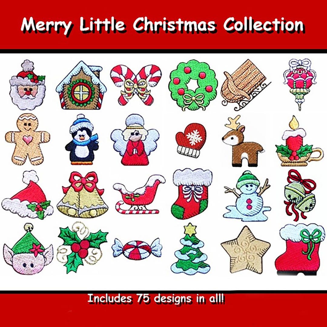 Christmas Advent Calendar Pattern for Machine Embroidery Designs - All ...