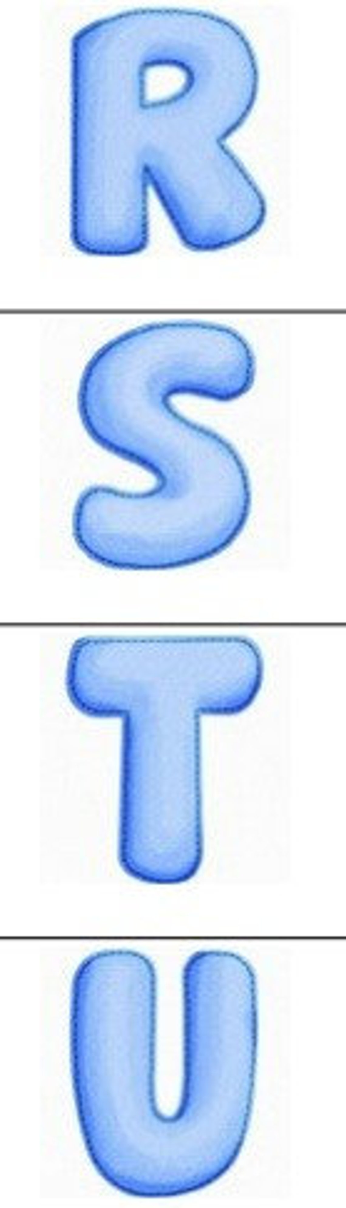 Bubble Letters Collection Machine Embroidery Designs | Etsy