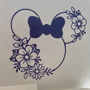 Lady Mouse Flower Head Digital SVG File - Instant Download - 5 File ...