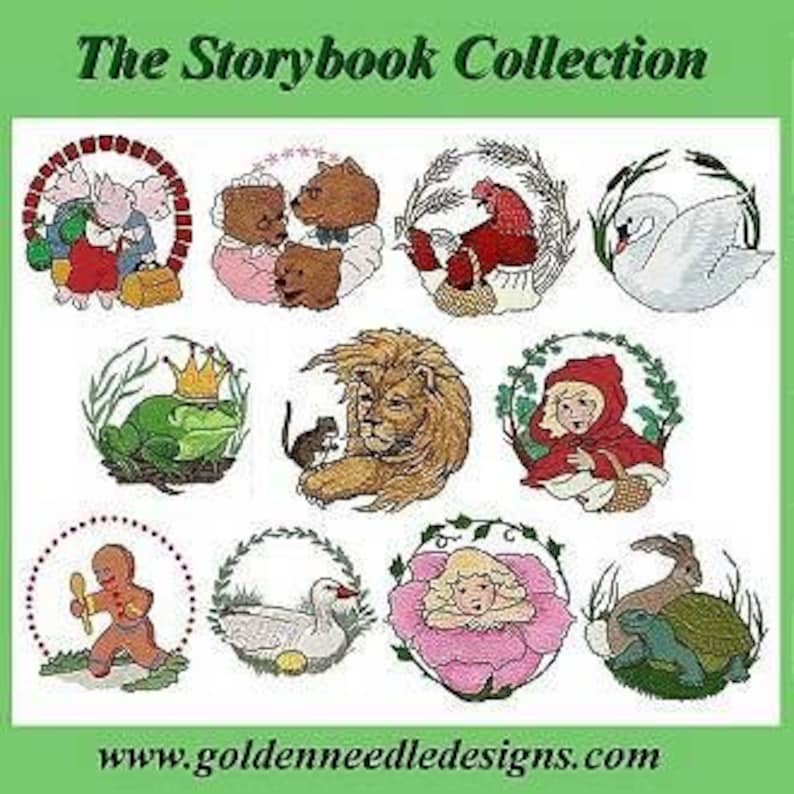 11 Story Book Collections Designs for Machine Embroidery Designs - All ...