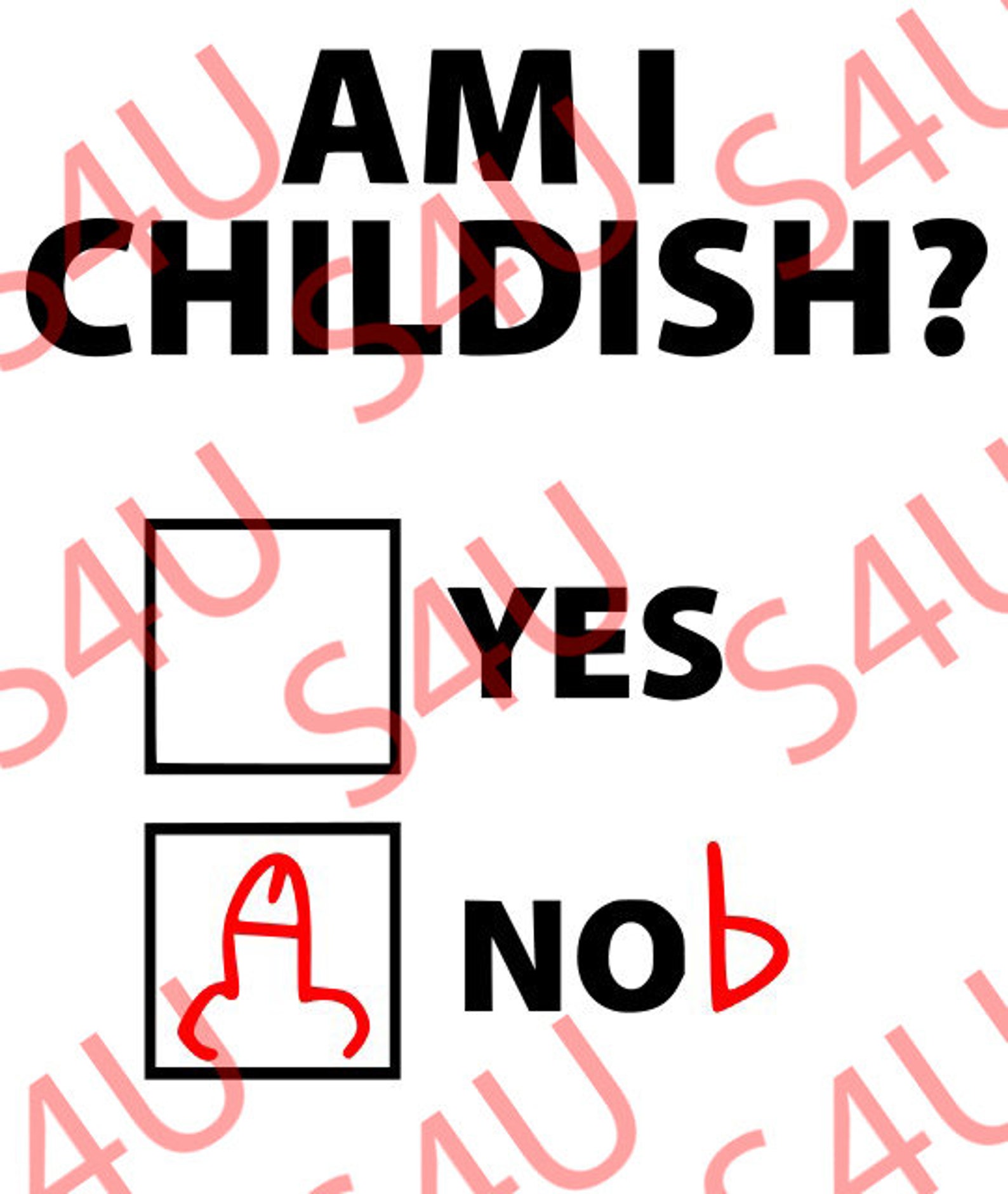 Am I Childish Mens Funny T-shirt SVG Cutting File Cricut - Etsy UK
