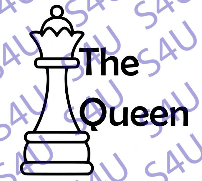 King and Queen Chess Peices SVG for Cricut and Other Cutting | Etsy
