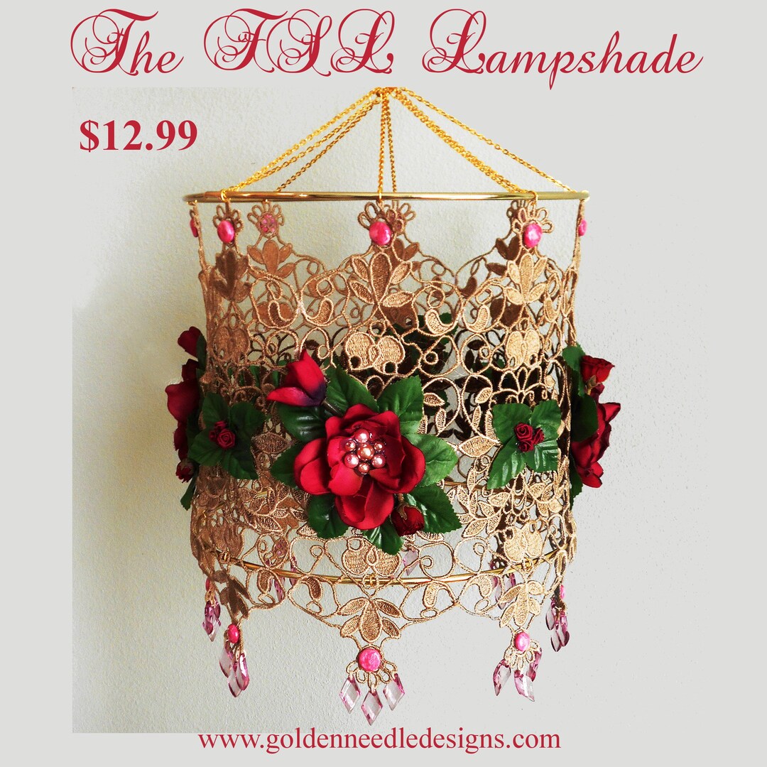 2 Free Standing Lace Patterns to Make Lampshade Machine Embroidery ...