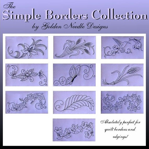 The Simple Borders Collections Consists of 10 Designs | Etsy
