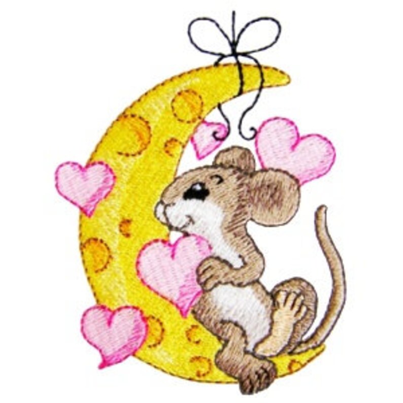 Whimsical Mouse Embroidery Pattern Collection Machine - Etsy
