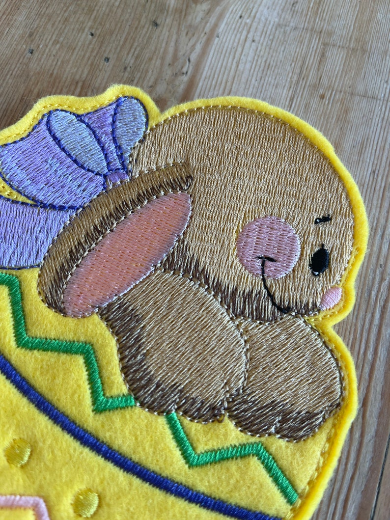 Easter Treat Bag Machine Embroidery Designs Bags - Easter Bunny 03 - Etsy