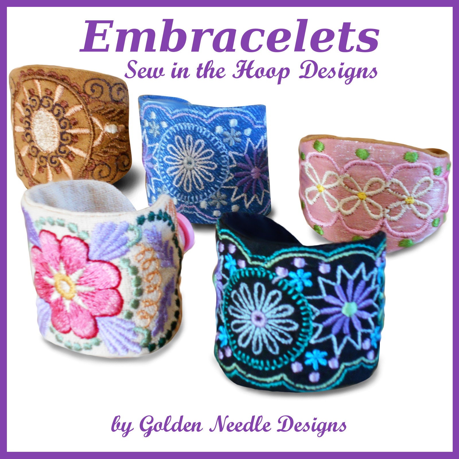 Embroidery Bracelets Collection Machine Embroidery Designs - Etsy