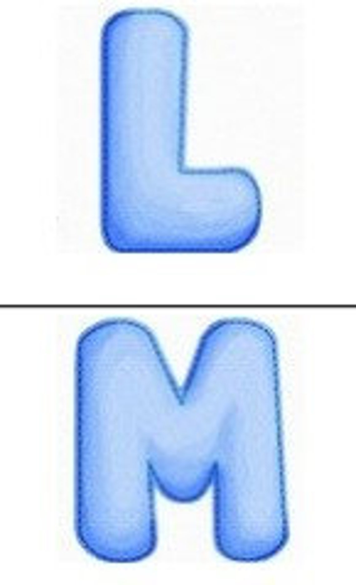 Bubble Letters Collection Machine Embroidery Designs - Etsy