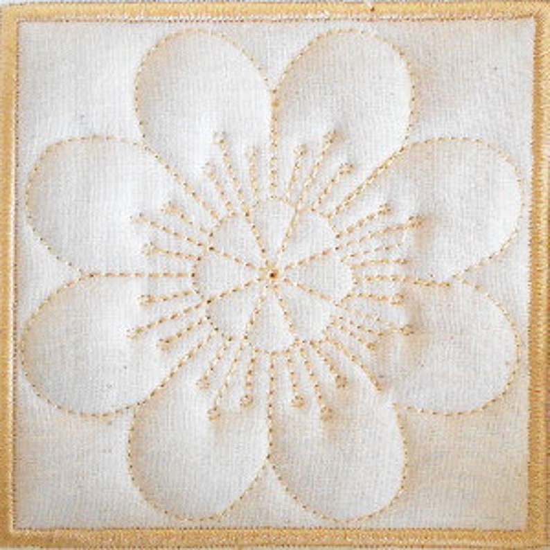 The Trapunto Quilt Block Collection - Machine Embroidery Designs Set - Etsy