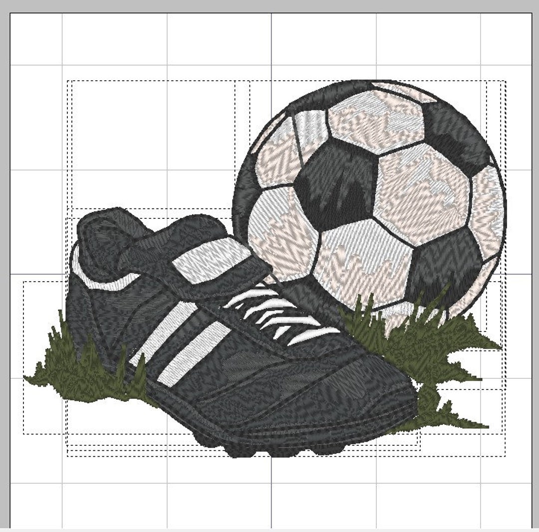 Soccer Football Boots and Ball - Embroidery Design 4x4 - Etsy