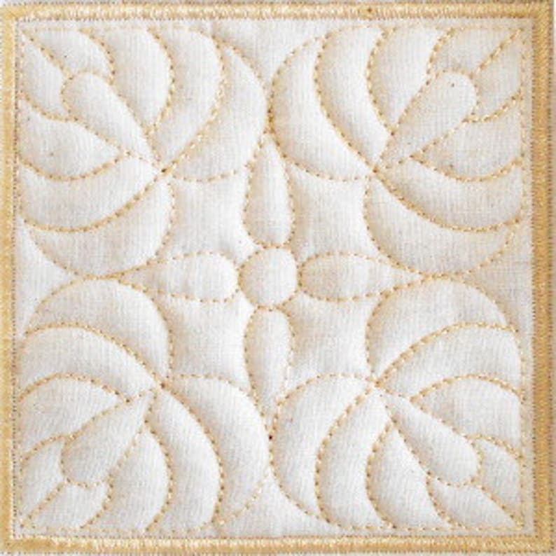 The Trapunto Quilt Block Collection - Machine Embroidery Designs Set - Etsy