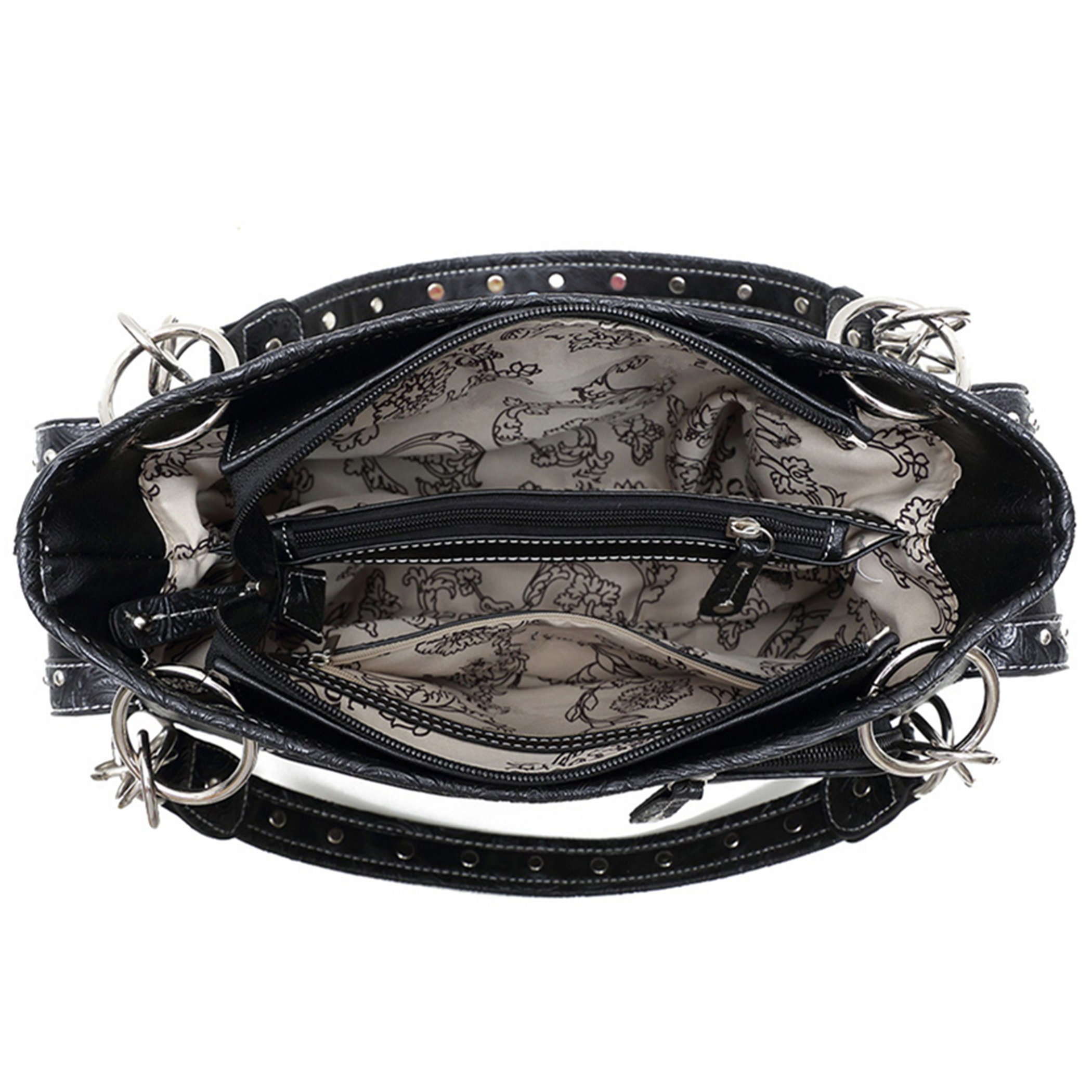 Punk Gothic Cross Bone Rhinestone Skull Black Handbag Studded | Etsy