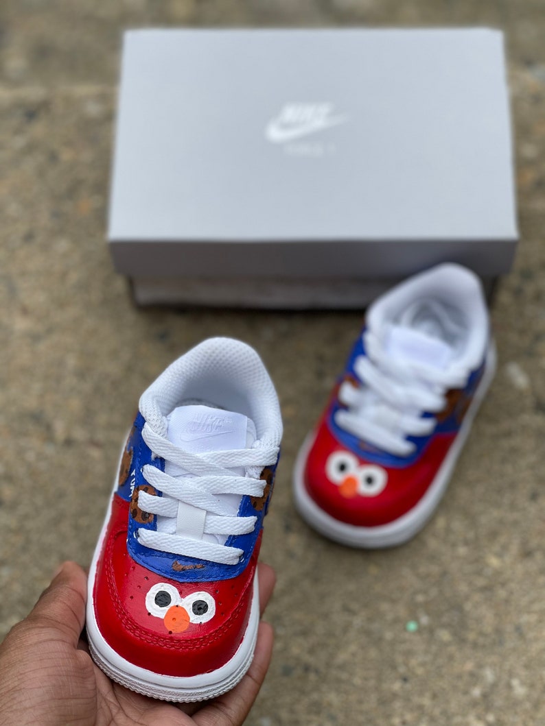 Elmo Air Forces Cookie Monster Air Forces Sesame Street Air | Etsy