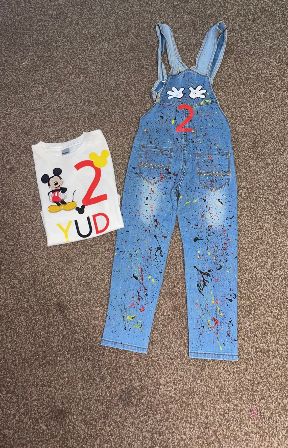 Mickey Mouse Overalls, Mickey Mouse Birthday Outfit - Etsy