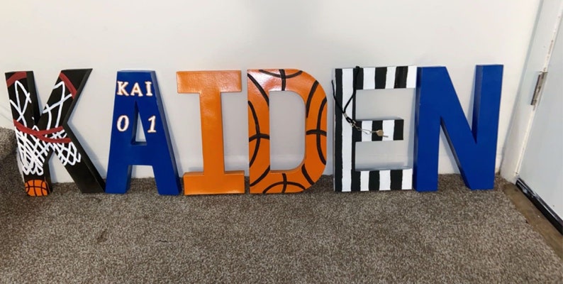 Sports Letters, Letter Decor, Sport Theme Letters - Etsy