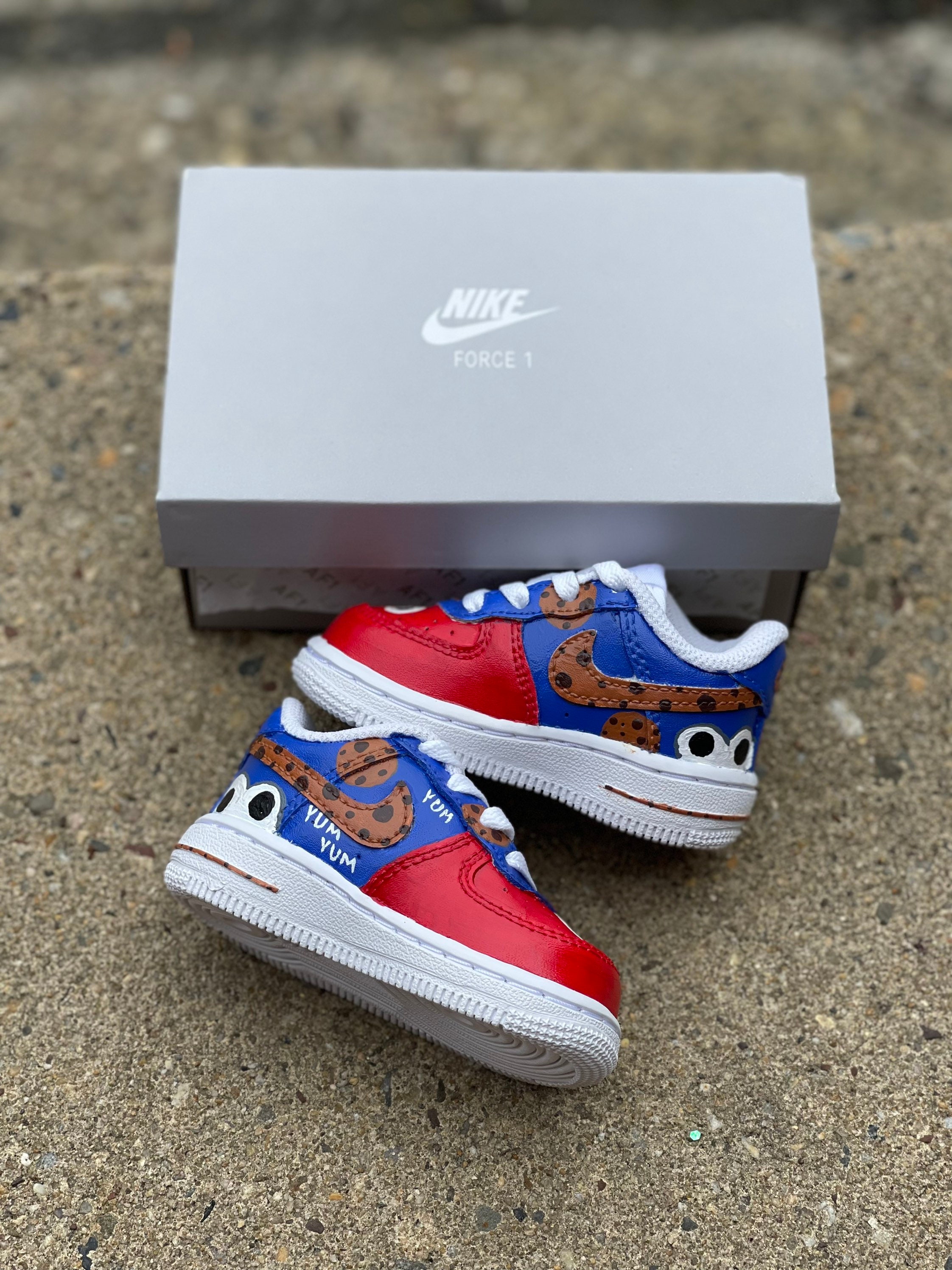 Elmo Air Forces Cookie Monster Air Forces Sesame Street Air | Etsy