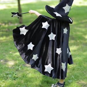 Kids Wizard Costume for Halloween, Magic Cape for Kids Party, Toddler ...