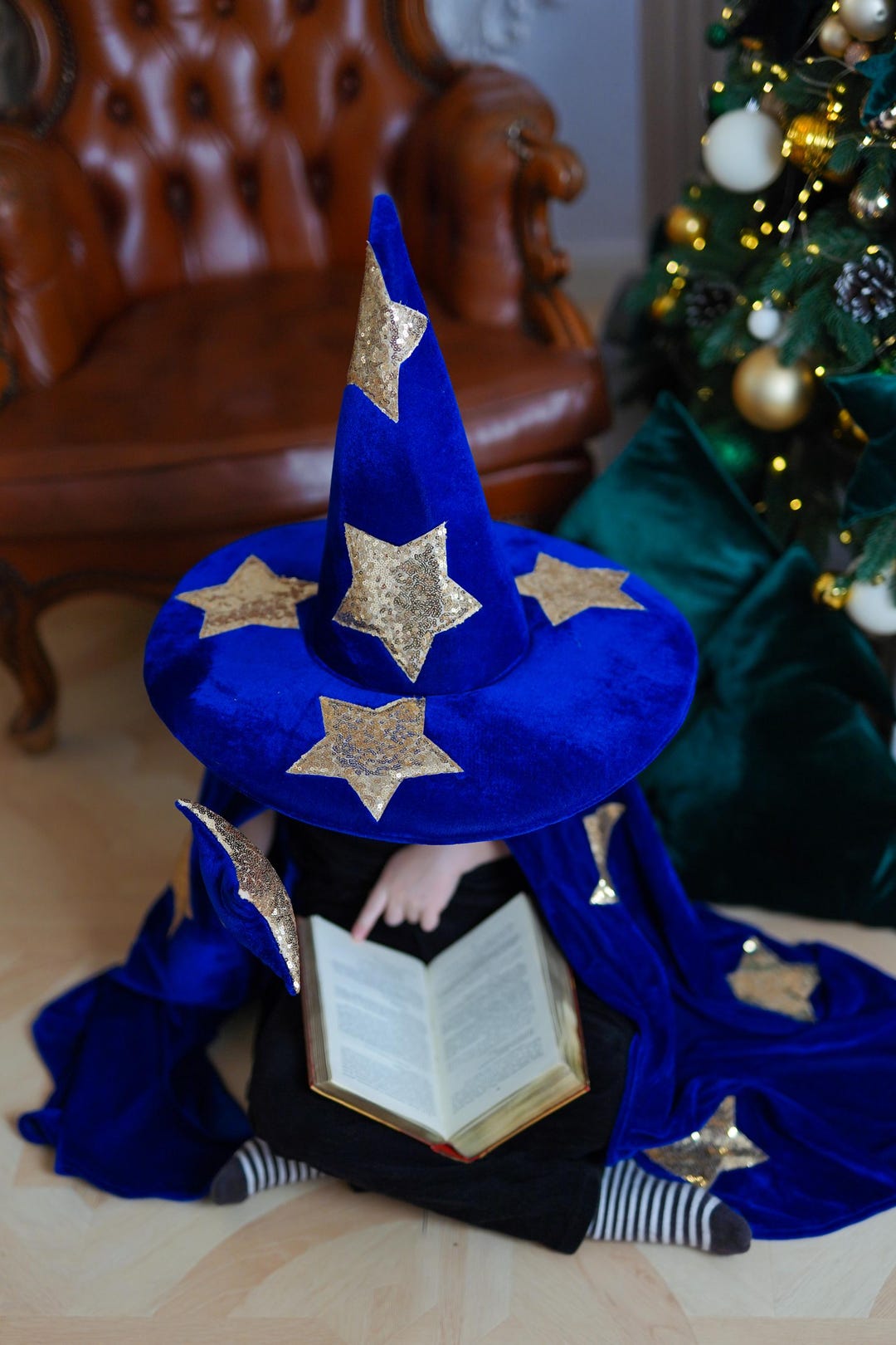 Kids Wizard Costume for Halloween, Magic Cape for Kids Party, Toddler ...