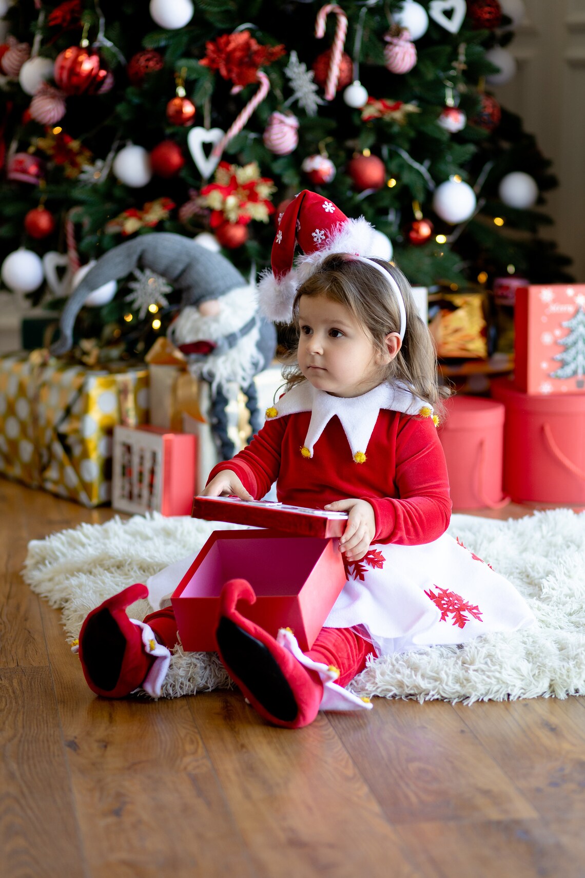 Classic Christmas Elf for Baby Girl or Toddler First - Etsy