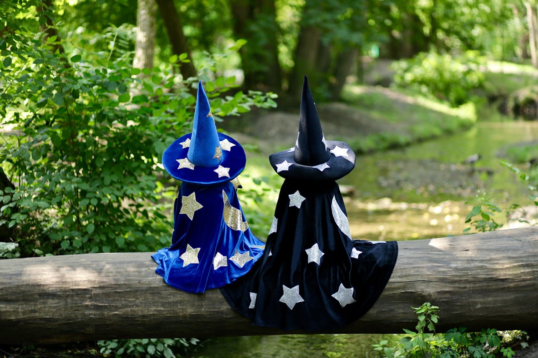 Kids Wizard Costume for Halloween, Magic Cape for Kids Party, Toddler ...