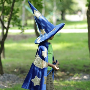 Kids Wizard Costume for Halloween, Magic Cape for Kids Party, Toddler ...