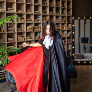 Vampire Dracula Costume for Adults | Halloween Vampire Cosplay Cloak - Etsy