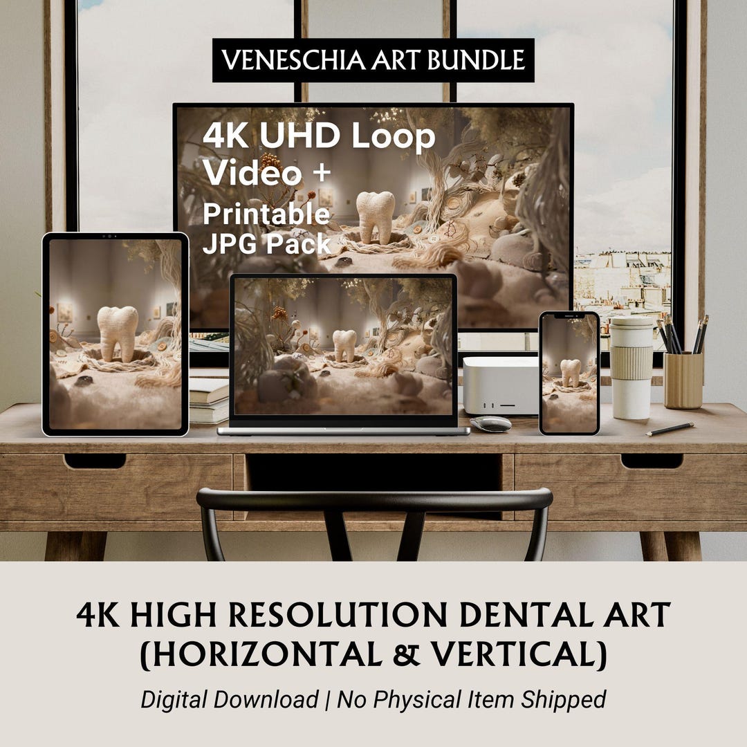 Soft Sculpture Tooth Art - Craft Textile Still Life, 4K Museum ...