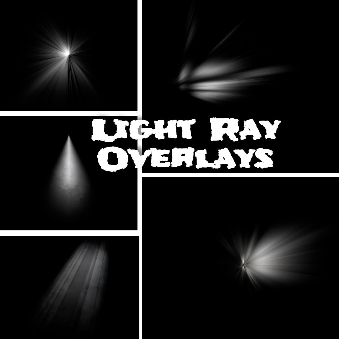 50 Light Rays Overlays Realistic Sunlight Digital Overlays High Quality ...